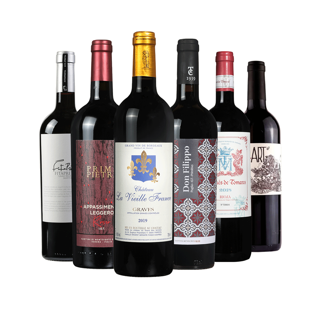 Proefbox rode wijn - 6 flessen | Grapedistrict